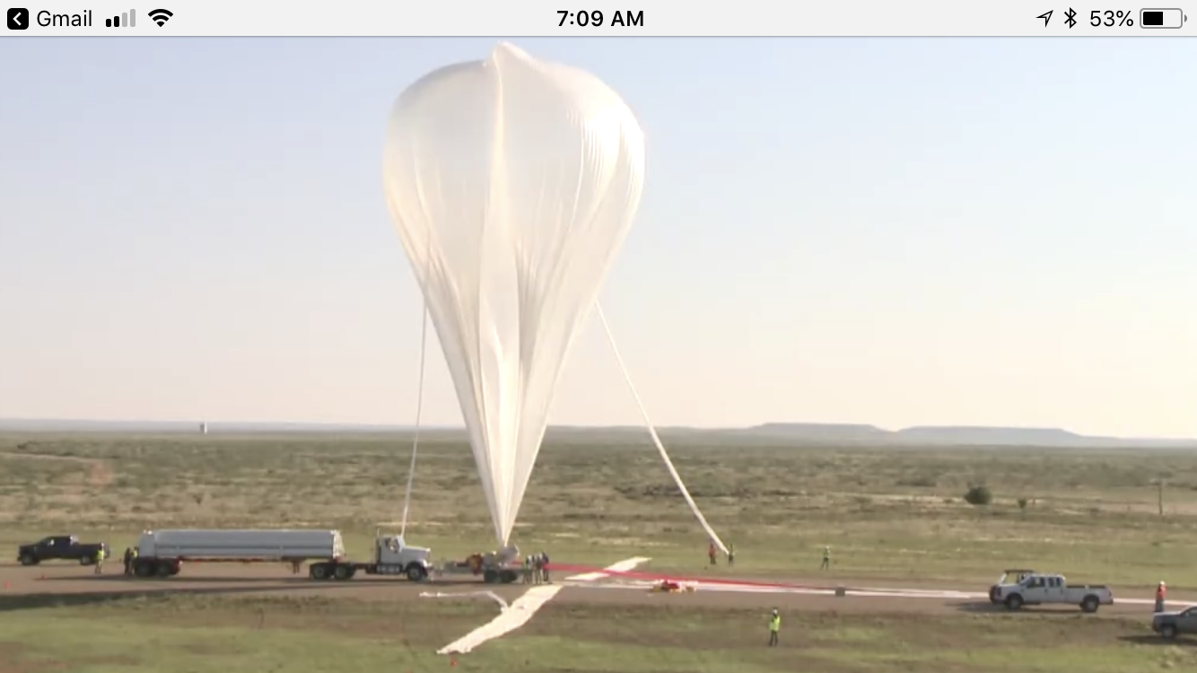 FreeFall Antenna Technology flew on NASA 60 Million Cubic Foot Balloon ...